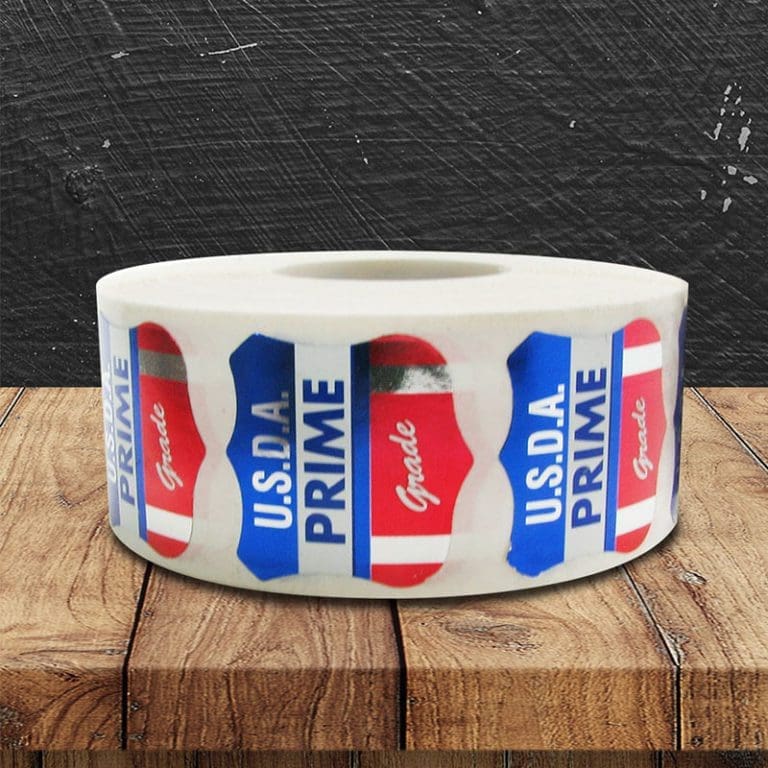 USDA Labels Prime Grade Foil | 1000 Stickers - Brenmarco.com