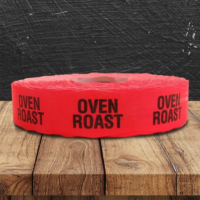 Deli Labels | Oven Roast Labels - Roll of 1000 Adhesive Stickers