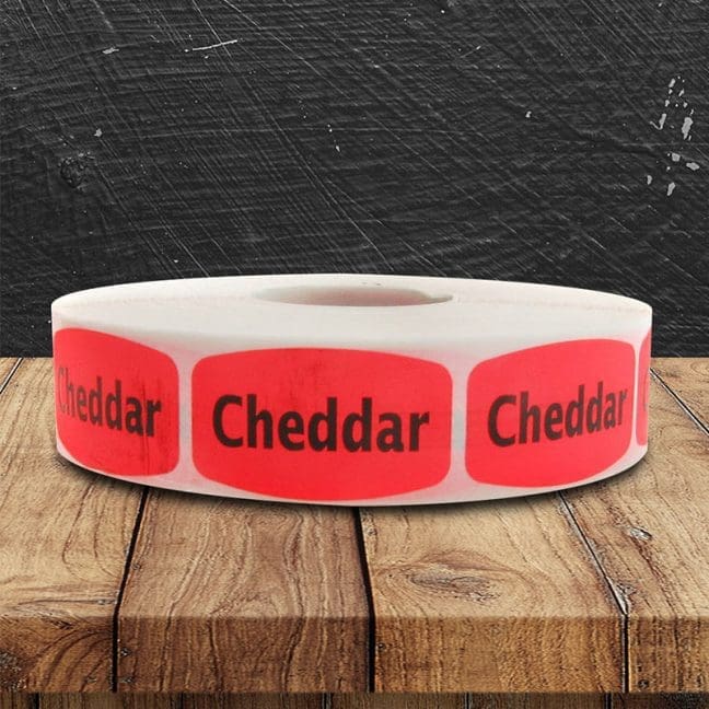 Cheddar Labels | 1000 Stickers - Brenmarco.com