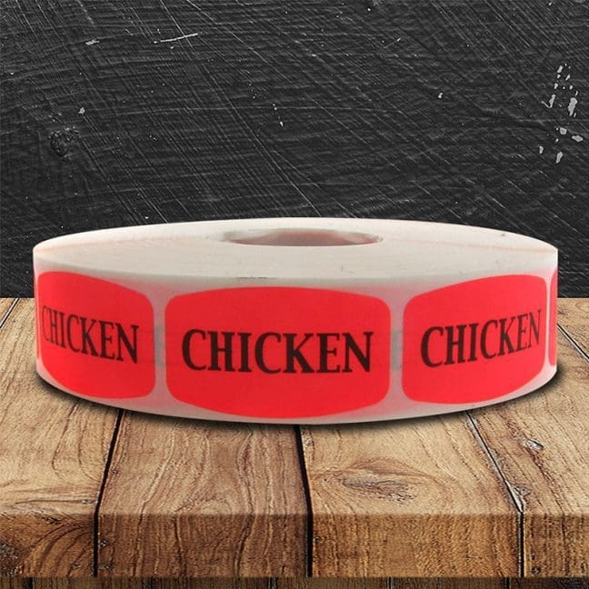 Chicken Labels | 1000 Stickers - Brenmarco.com