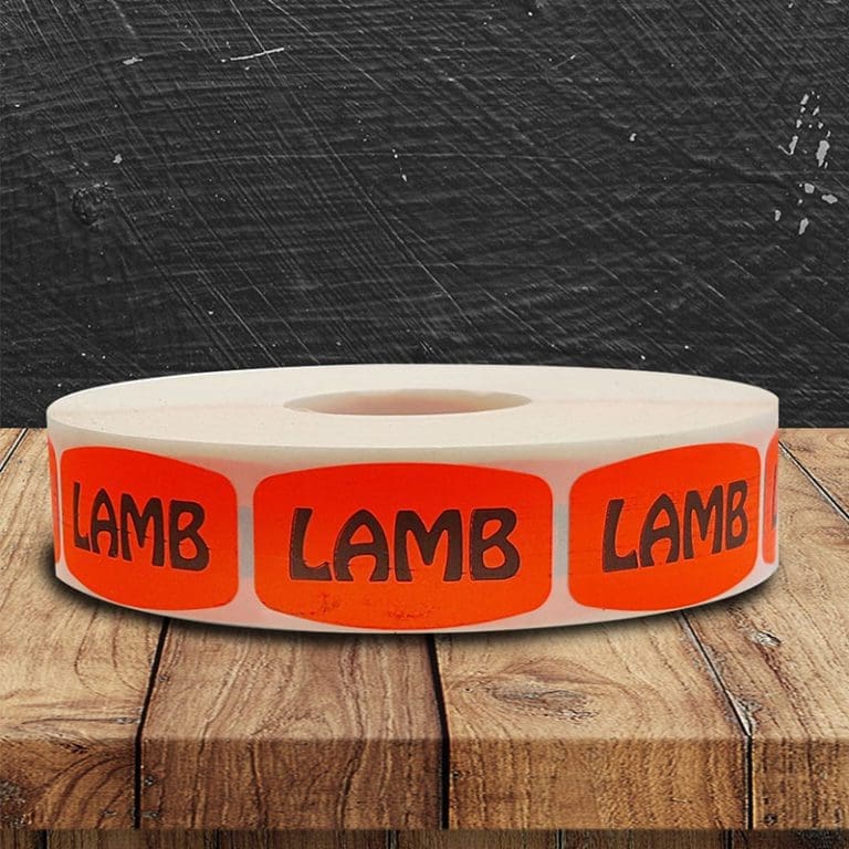 Lamb Day|Glo Labels | 1000 Stickers - Brenmarco.com