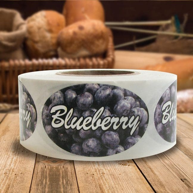Blueberry Labels | 500 Stickers - Brenmarco.com