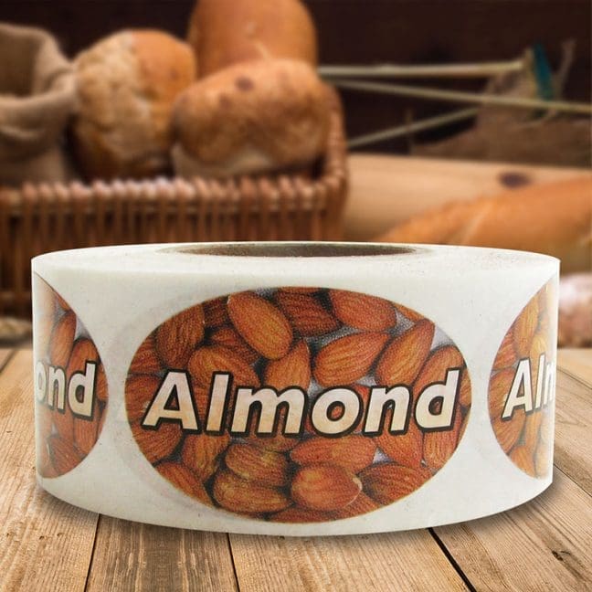 Almond Labels | 500 Stickers - Brenmarco.com