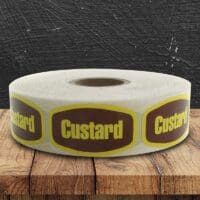 Custard Labels | 1000 Stickers - Brenmarco.com