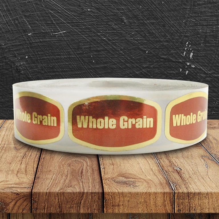 Whole Grain Labels | 1000 Stickers - Brenmarco.com