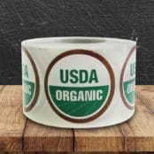 Organic USDA Logo Labels | 500 stickers - Brenmarco.com