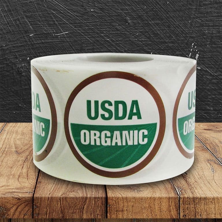 Organic USDA Logo Labels | 500 stickers - Brenmarco.com