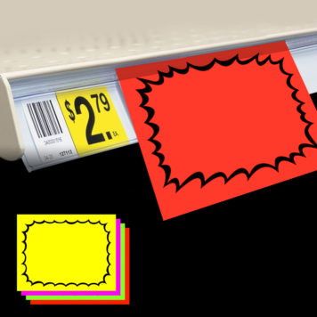 Store Signs | Please Use Next Register Easel Sign in Blue with white print