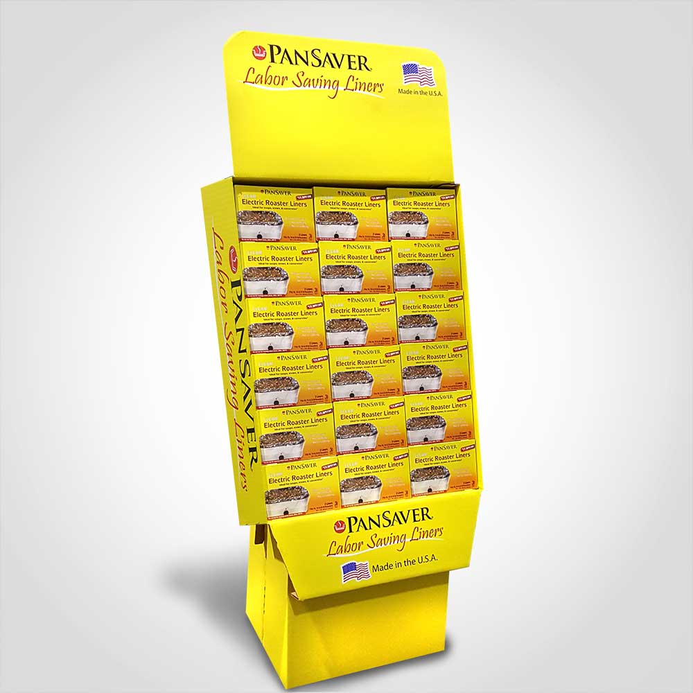 Pansaver Electric Roaster Liners Cardboard Display