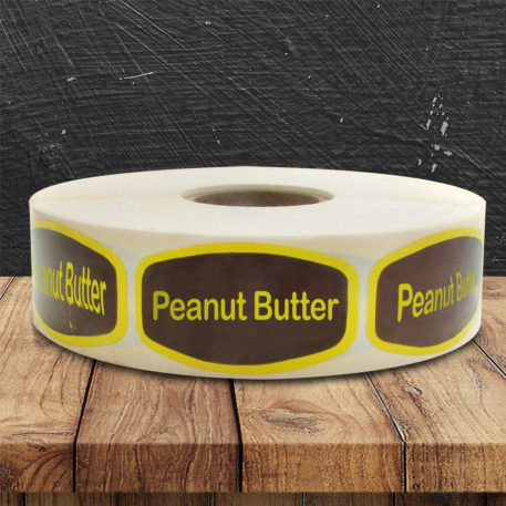 Flavor Labels | Peanut Butter Labels - Roll of 1000 Adhesive Stickers