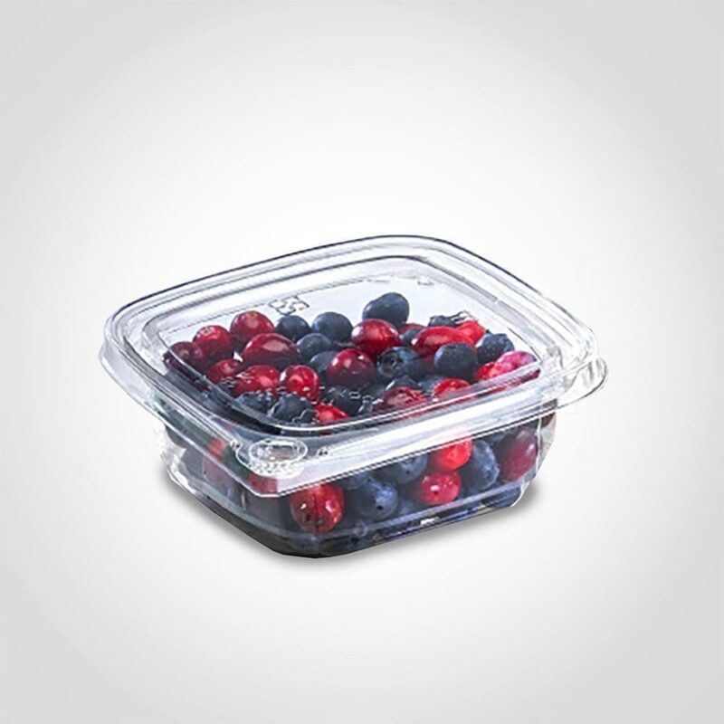 8 oz Square Deli Container Tamper Evident | 500 pack - Brenmarco