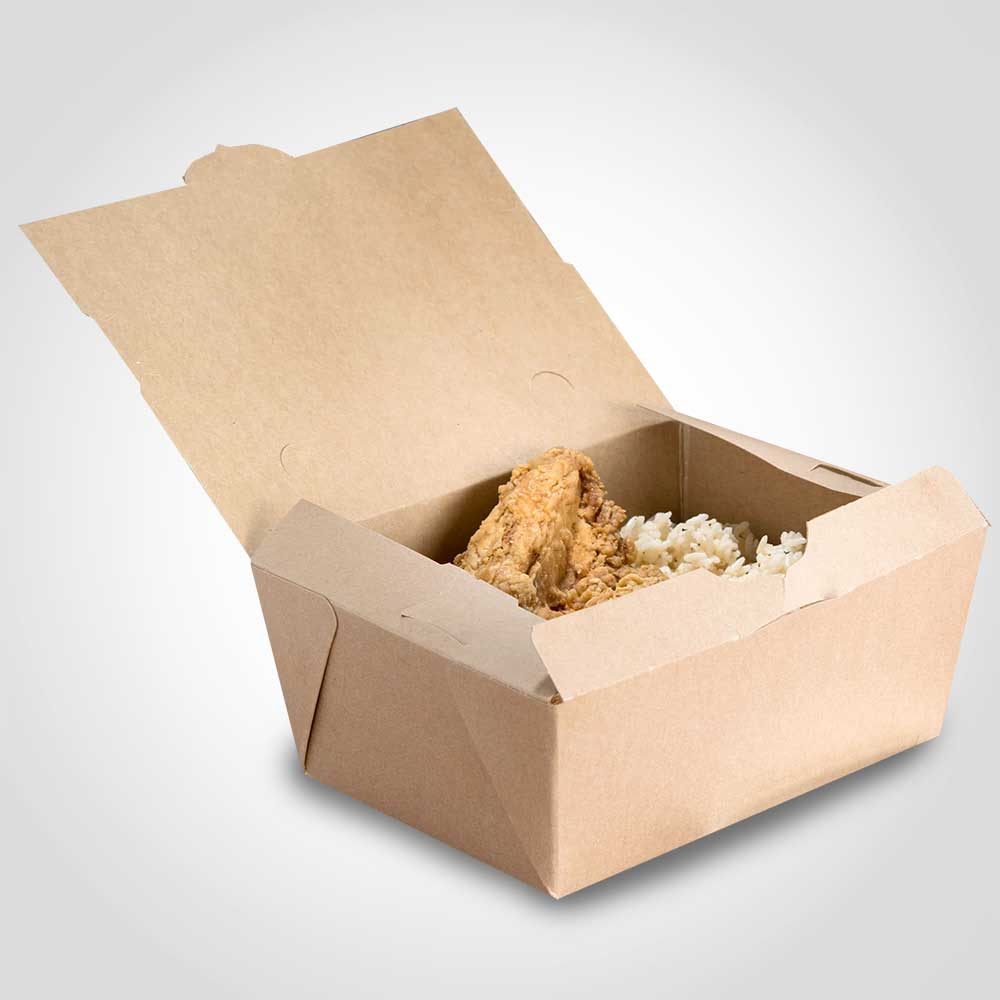 Take Out Meal Boxes X-Large Kraft - 160/case