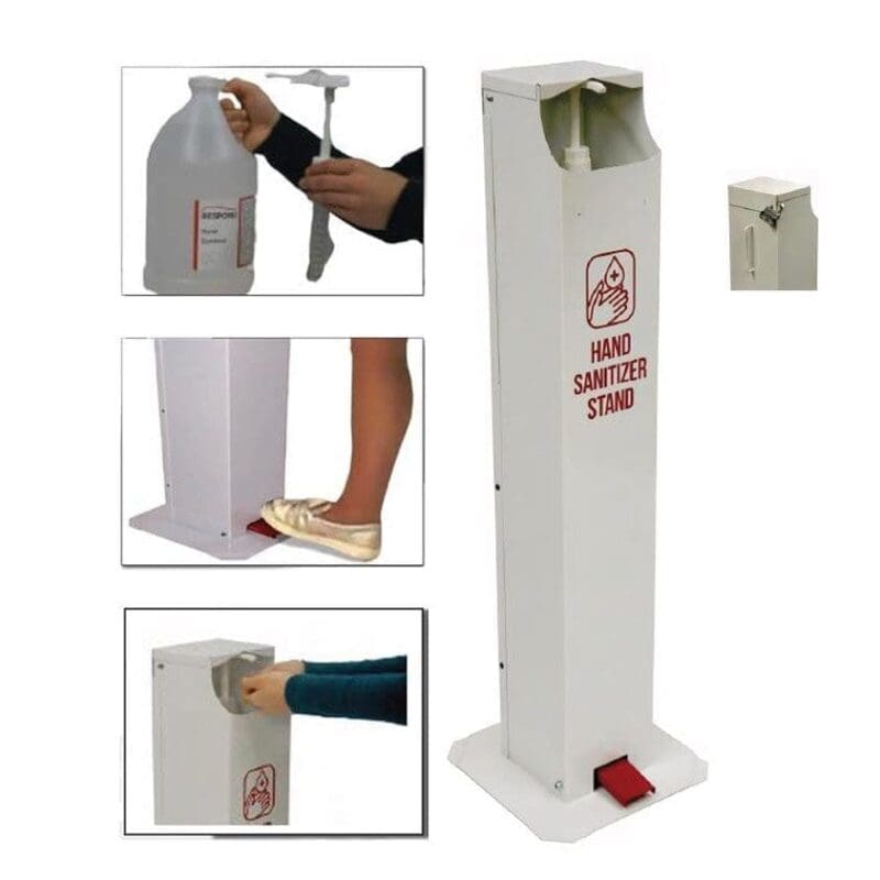 Disinfectant Wipes | Hand Sanitizing Station with foot pump