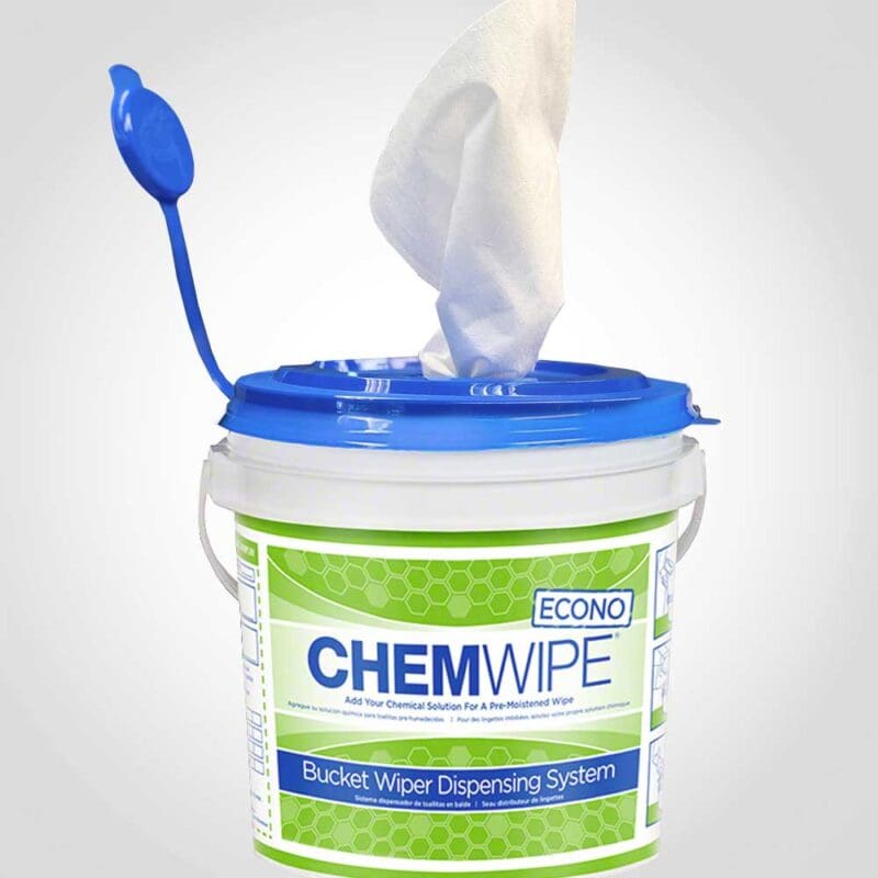 Sanitation Dry Wipe Bucket - 1 Bucket 6 rolls of wipes
