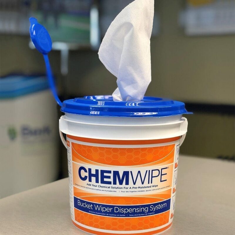 Disinfectant Wipes | Sanitation Dry Wipe Bucket - 1 Bucket 6 rolls of wipes