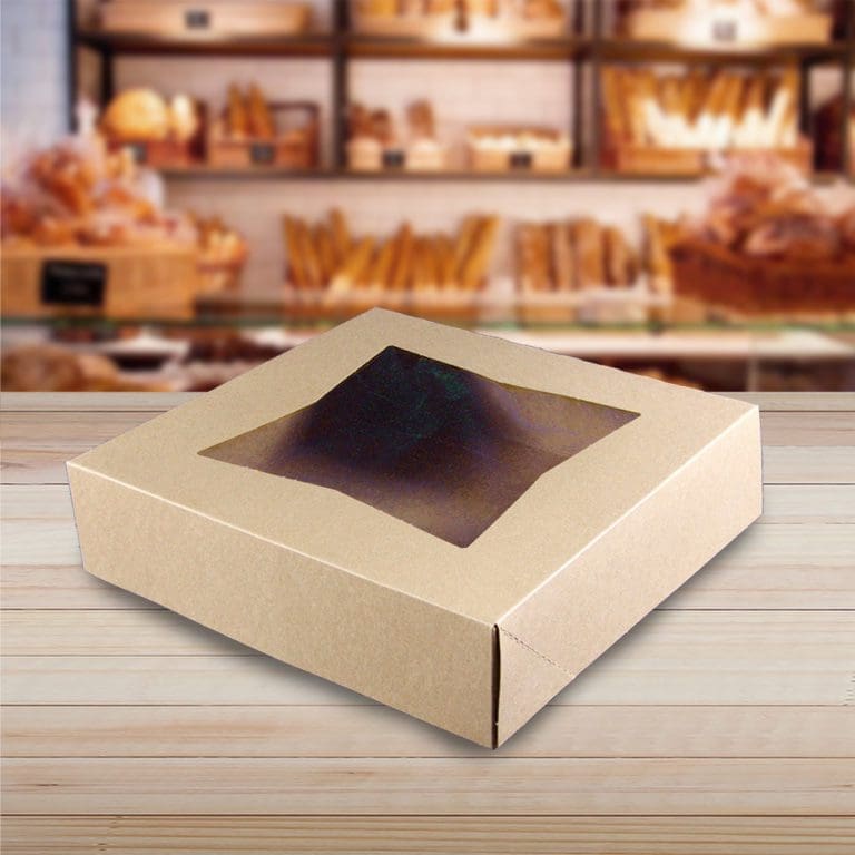 Pie Boxes | Pie Box with window for 10 inch pie - Kraft