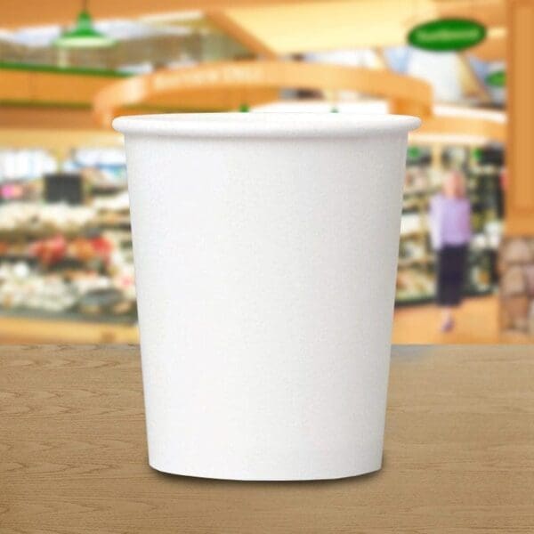 Disposable Plates and Bowls | 12 oz White Paper Food Cups