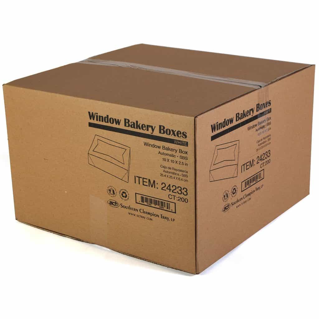 10" Pie Boxes with Window - 200/case | Bakery Boxes