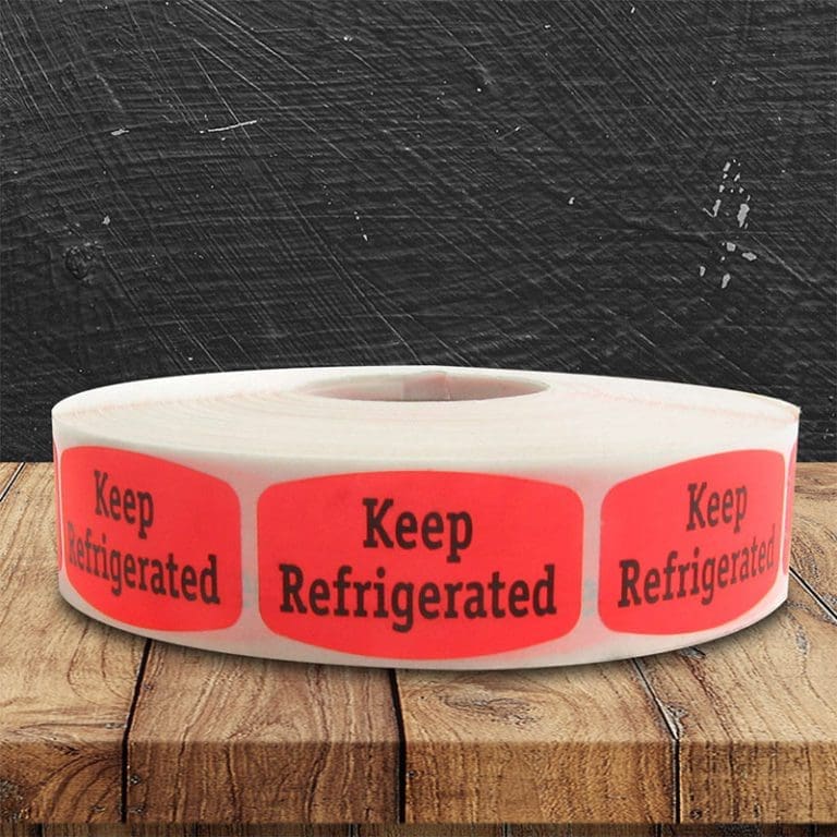 Keep Refrigerated Label | 1000 Stickers - Brenmarco.com