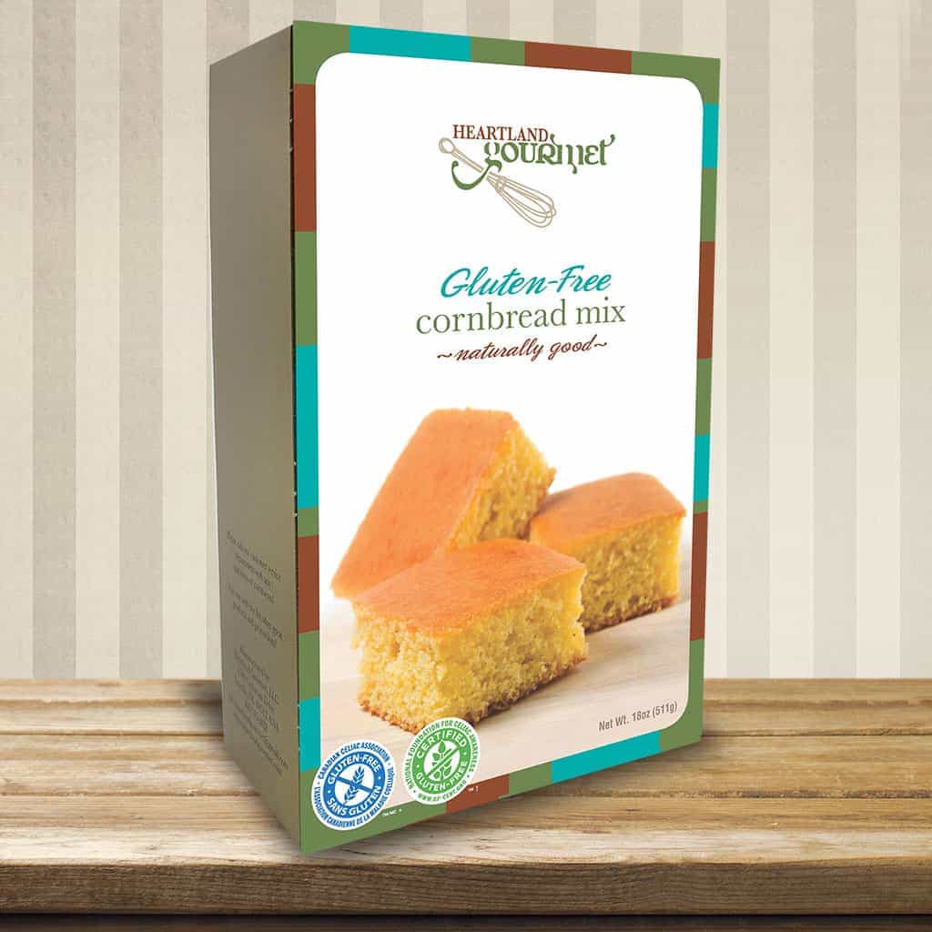 Heartland Gourmet Cornbread Mix Gluten Free 18oz - 6 Pack