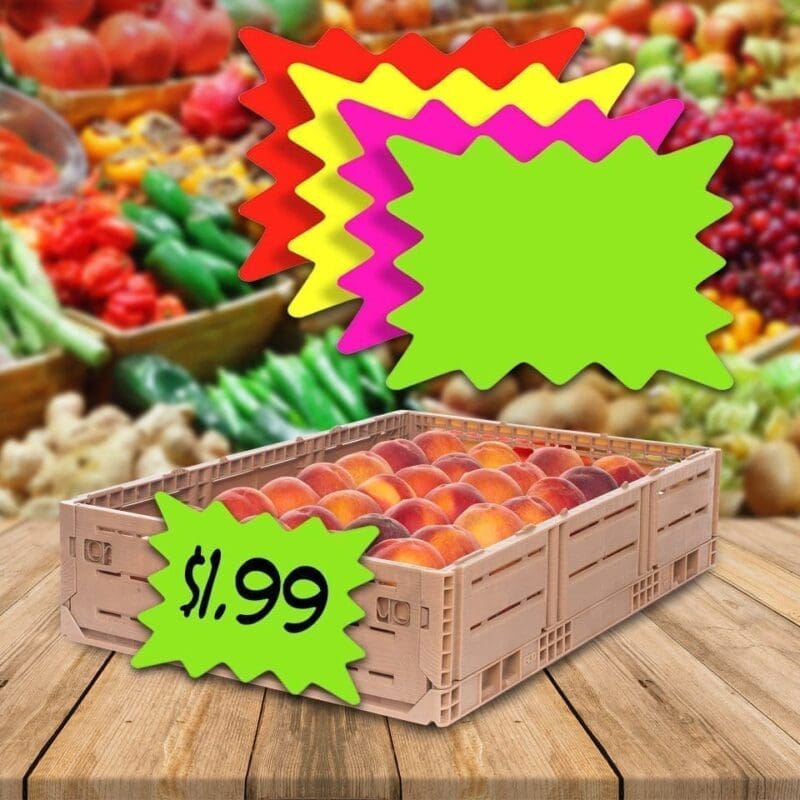 Store Signs | Please Use Next Register Easel Sign in Blue with white print