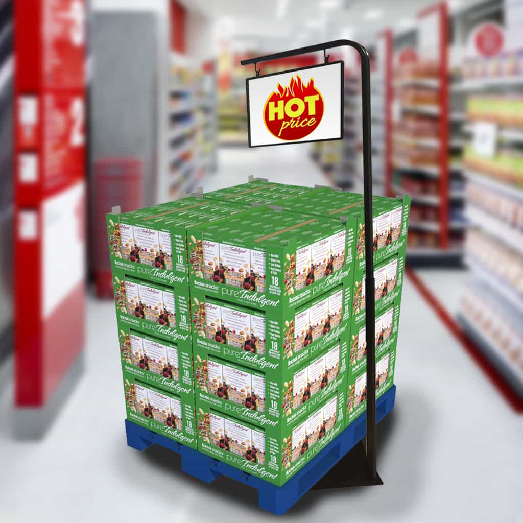 Workman Sign Frame Pallet Stand Black Base - 10" x 10"