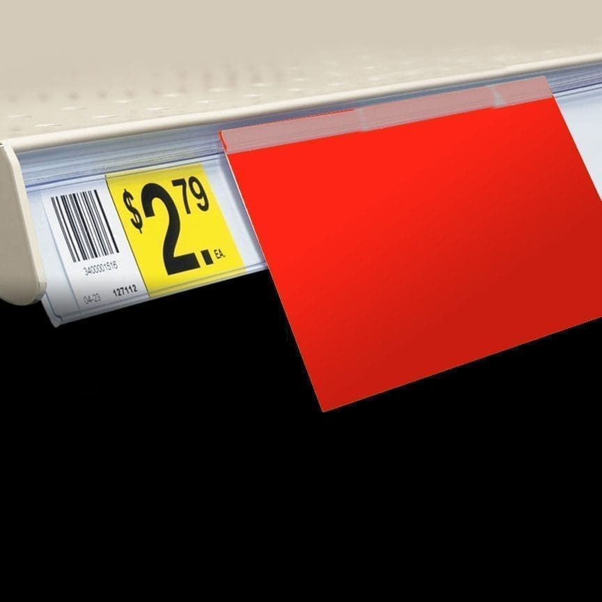 Sign Cards | Ultra Day-Glo Fluorescent Red Sign Card 3.5 x 5.5