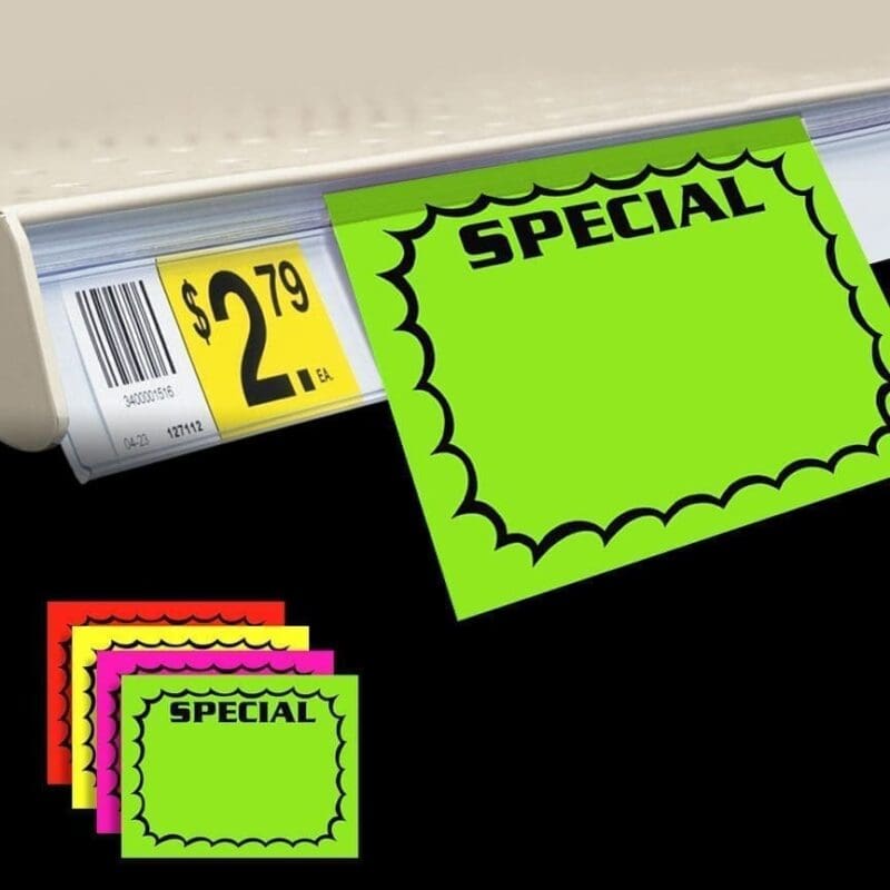 Sign Cards | Special Signs Ultra Day-Glo Burst 1 up