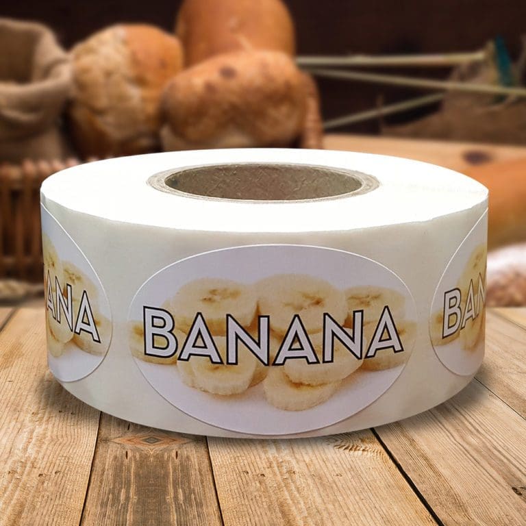Banana Labels | 500 Stickers - Brenmarco.com