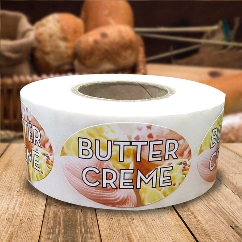 Butter Creme Labels | 500 Stickers - Brenmarco.com