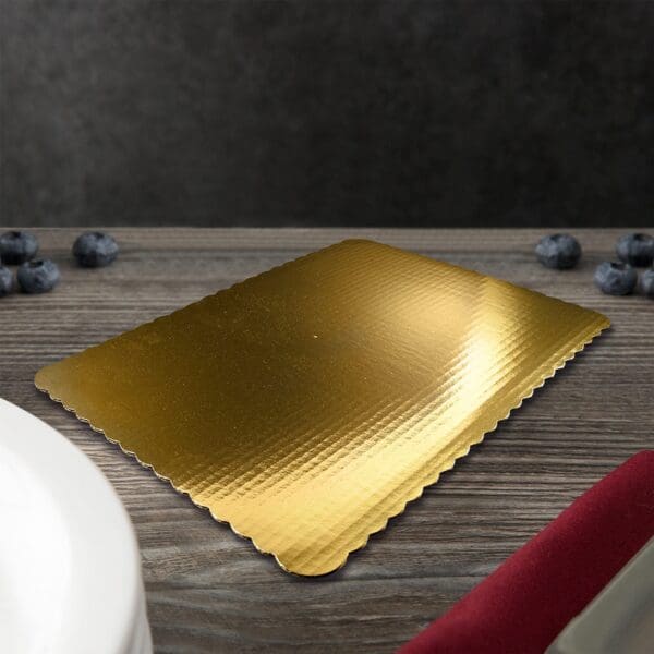 CAKE PADS | Gold Double Walled Quarter Sheet Cake Pad