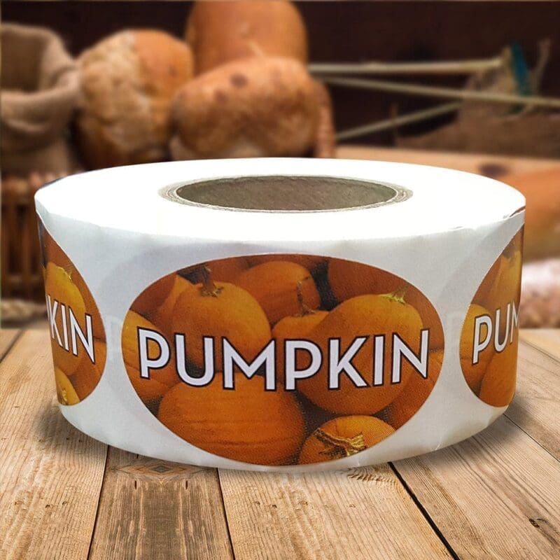 Pumpkin Labels | 500 Stickers - Brenmarco.com