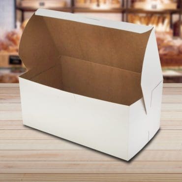 White Non-Window Bakery Boxes 6.25 x 3.75 x 2.25 inch