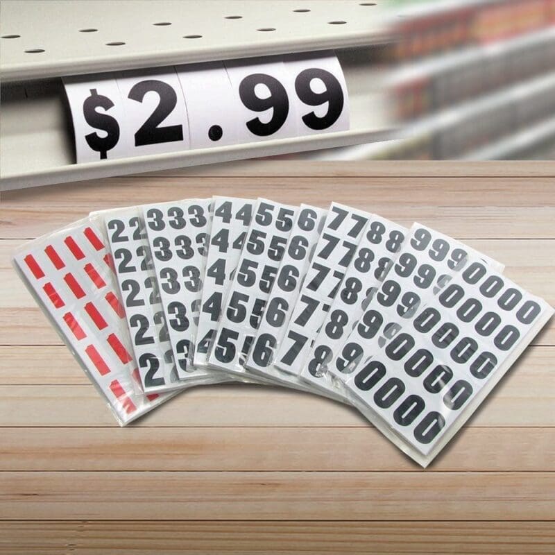 Shelving Merchandising Supplies | Shelf Channel Numbers