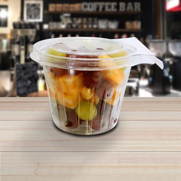 11oz Tamper Evident Flat Sided Parfait Cup | Shop taakeout parfait cups