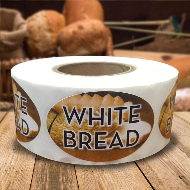 White Bread Labels | 500 Stickers - Brenmarco.com