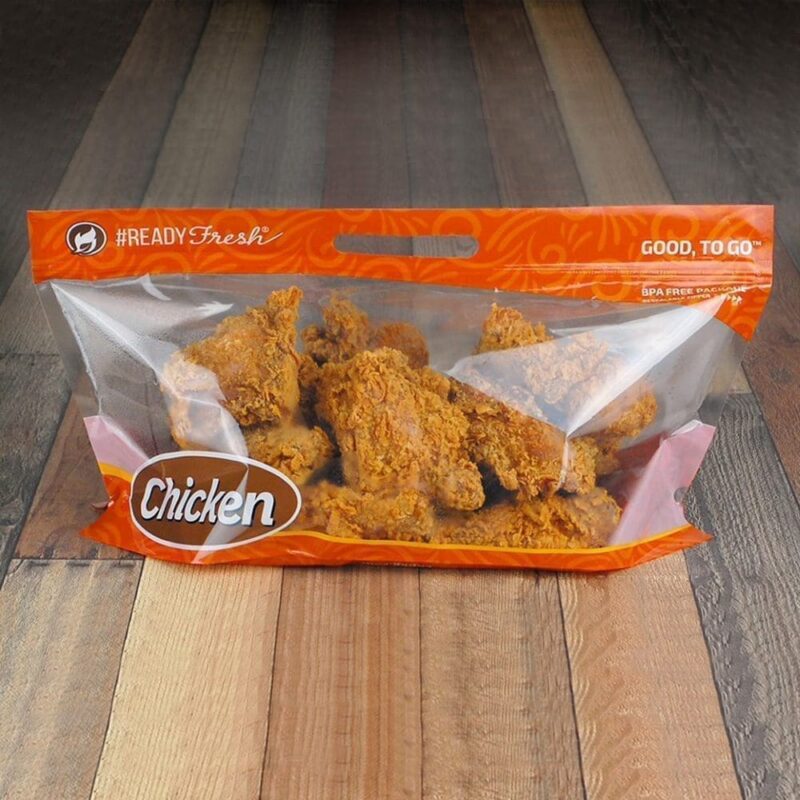 Fried Chicken Pouch 12-Piece with Handle - 250 Pack