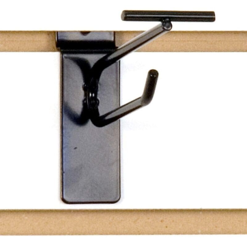 Slatwall Scanner Hook 4"-Black Finish - 100 PK |Brenmarco.com