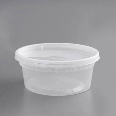8oz Deli Cup Heavy Duty with Clear Lid | 240PK