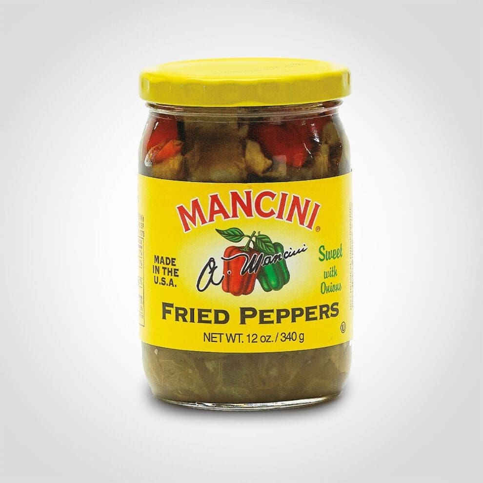 Mancini Fried Peppers with Onions 12oz Jar | 12 PACK