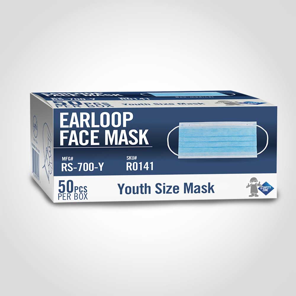 Face Mask with Ear Loop Disposable YOUTH
