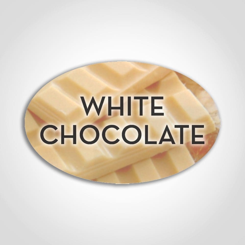 White Chocolate Labels - 500 Stickers | Bakery Labels