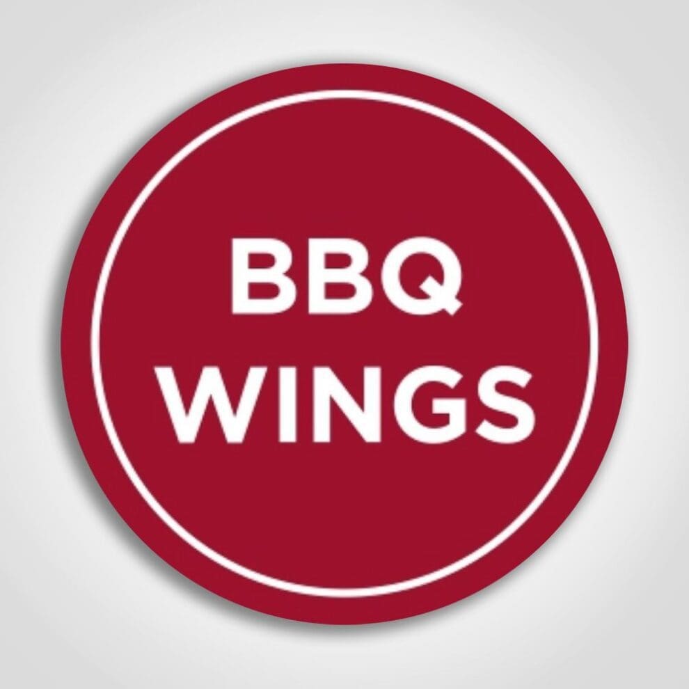 BBQ Wings Labels - Roll of 1000 Stickers