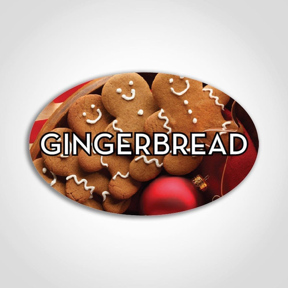 Gingerbread Labels - 500 Stickers | Bakery Labels