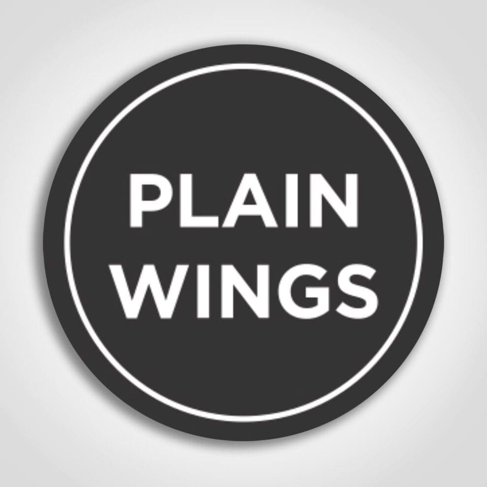 Plain Wings Labels - Roll of 1000 Stickers