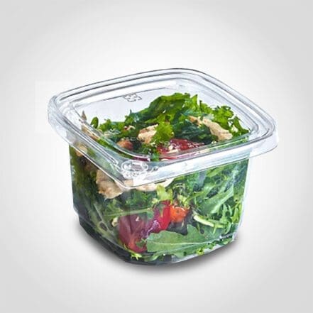 Square 16oz Deli Container - Tamper Evident | 500 PACK