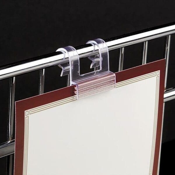 SuperGrip® Wire Sign Holder - 50 PACK | SHELF SIGN HOLDER