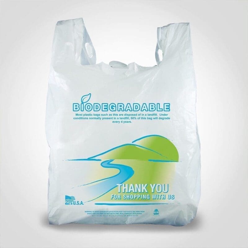 Shopping Bags | Biodegradable Plastic Bag with Earth Design