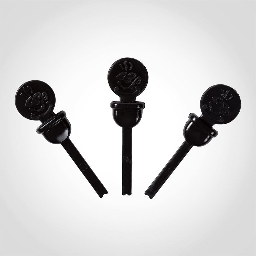 Circle Beverage Plug Black - 5 boxes of 400 | Disposable Cups