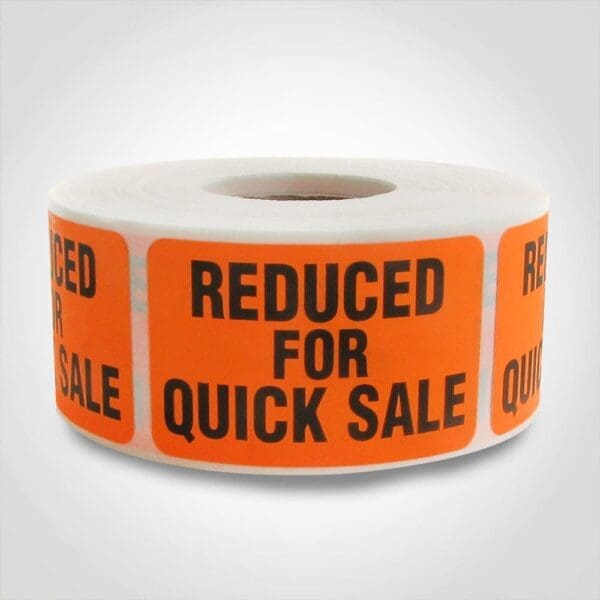 Reduced For Quick Sale Large Rectangle Label | 500 Stickers
